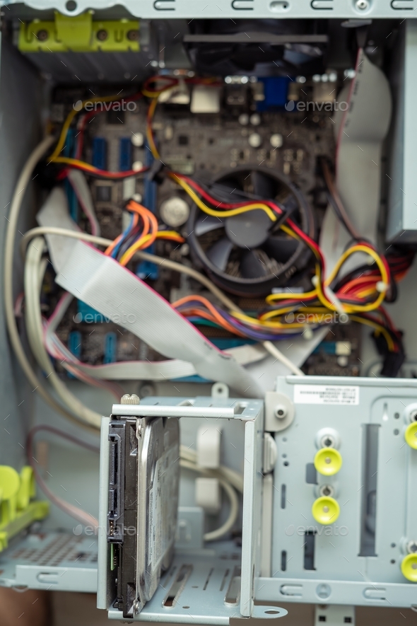 cpu computer inside top view Stock Photo by ellinnur | PhotoDune