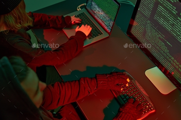 Cyber attack. Anonymous people hacking security protection. Cyber ...