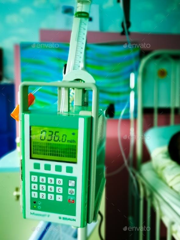 iv drip machine in the hospital Stock Photo by ellinnur | PhotoDune
