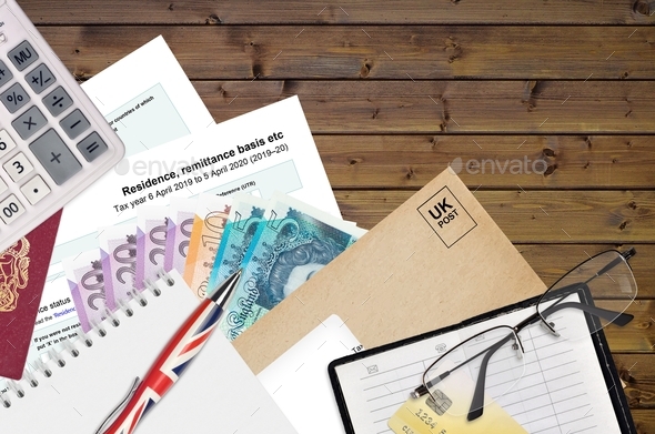 English Tax form sa108 Residence remittance basis etc from HM revenue ...