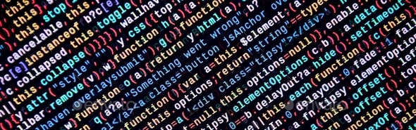 Writing programming code on laptop Stock Photo by Mehaniq41 | PhotoDune