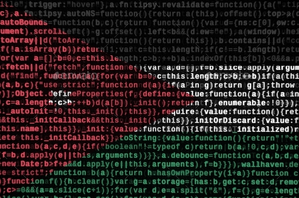 Jordan flag is depicted on the screen with the program code Stock Photo by Mehaniq41