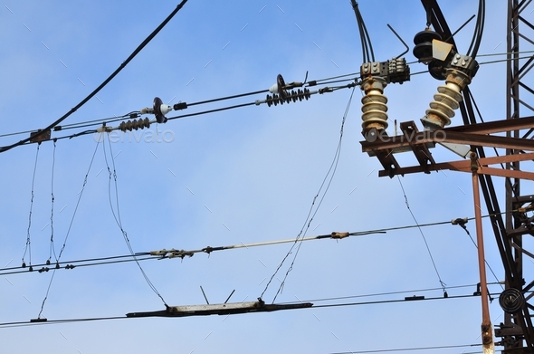 Some details from a high voltage post accompanying the transmission of ...