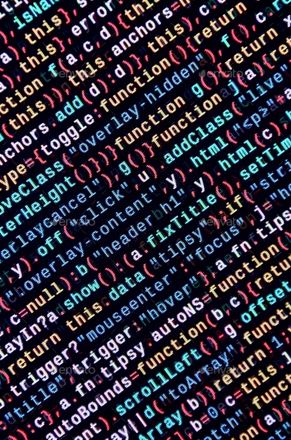 JavaScript code in text editor Stock Photo by Mehaniq41 | PhotoDune