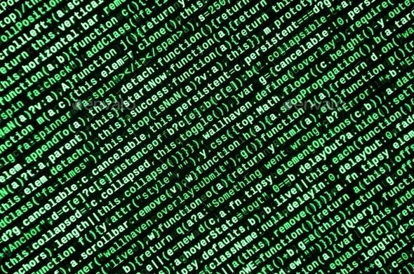 Writing programming code on laptop Stock Photo by Mehaniq41 | PhotoDune