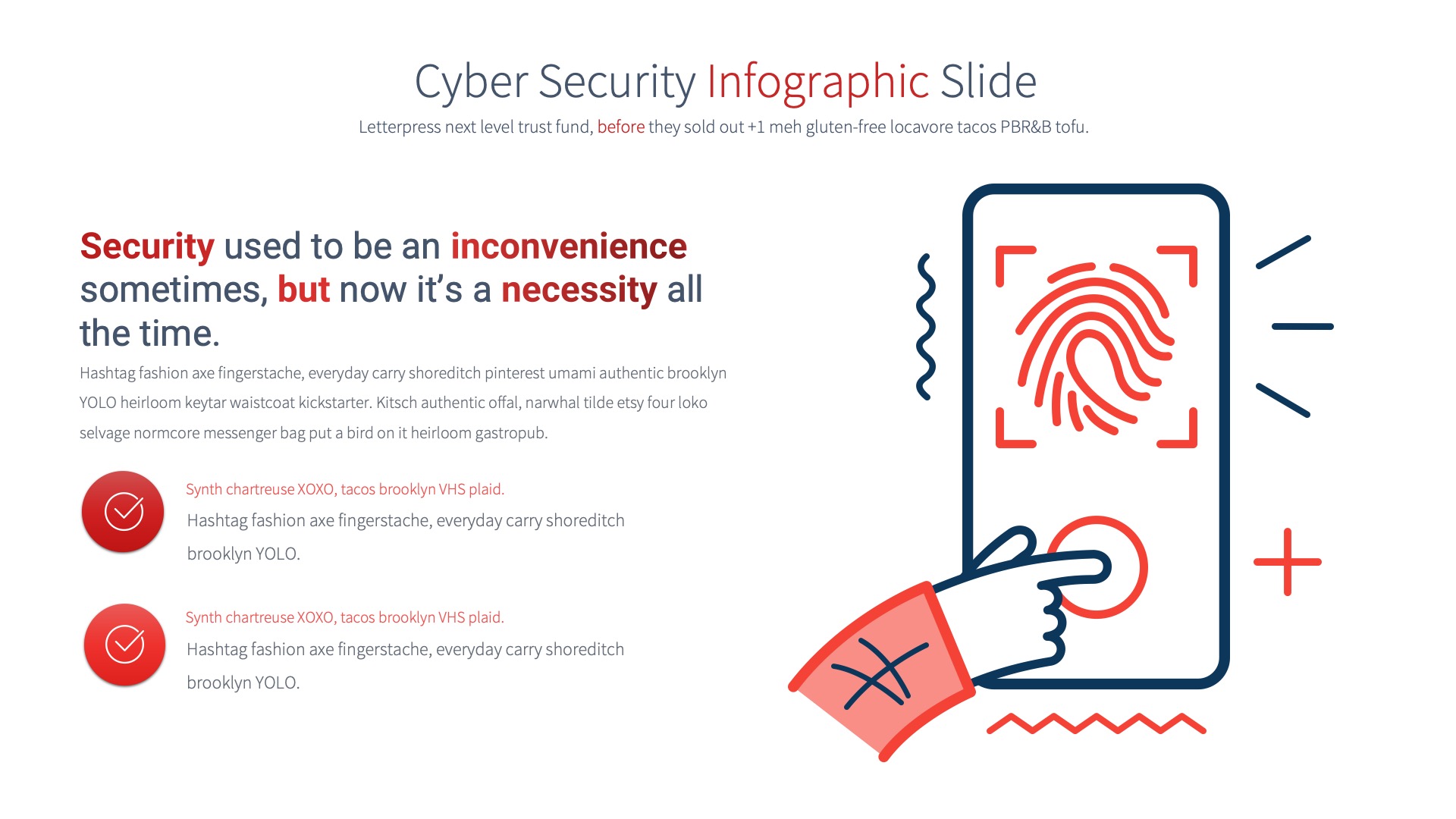 Cyber Security - PowerPoint Infographics Slides, Presentation Templates