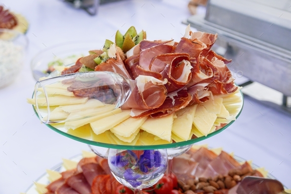 Cold cuts at a banquet. Buffet, close-up, delicious. Stock Photo by 9 ...