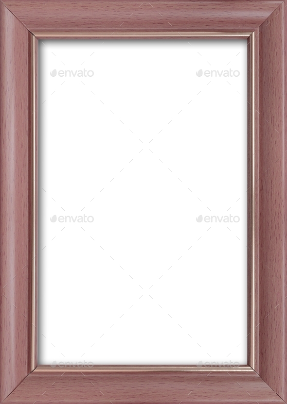 Empty picture frame with a free place inside, isolated on white Stock ...