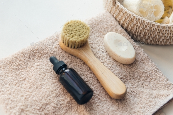 Skin care and treatment objects natural colors and materials, zero ...