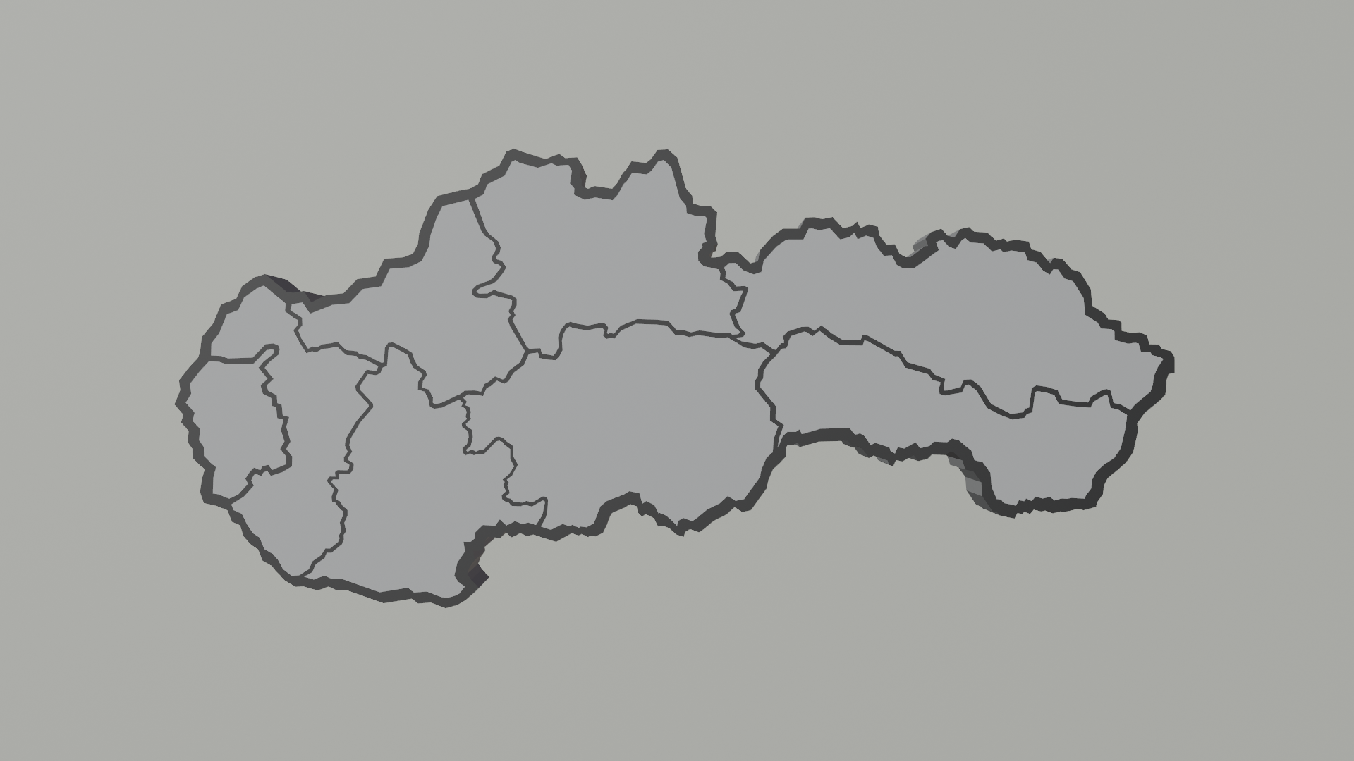 Political Map of Slovakia by Tykryk | 3DOcean
