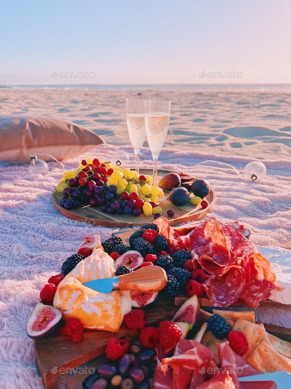 Picnic on the beach Stock Photo by ElinaVeresk | PhotoDune