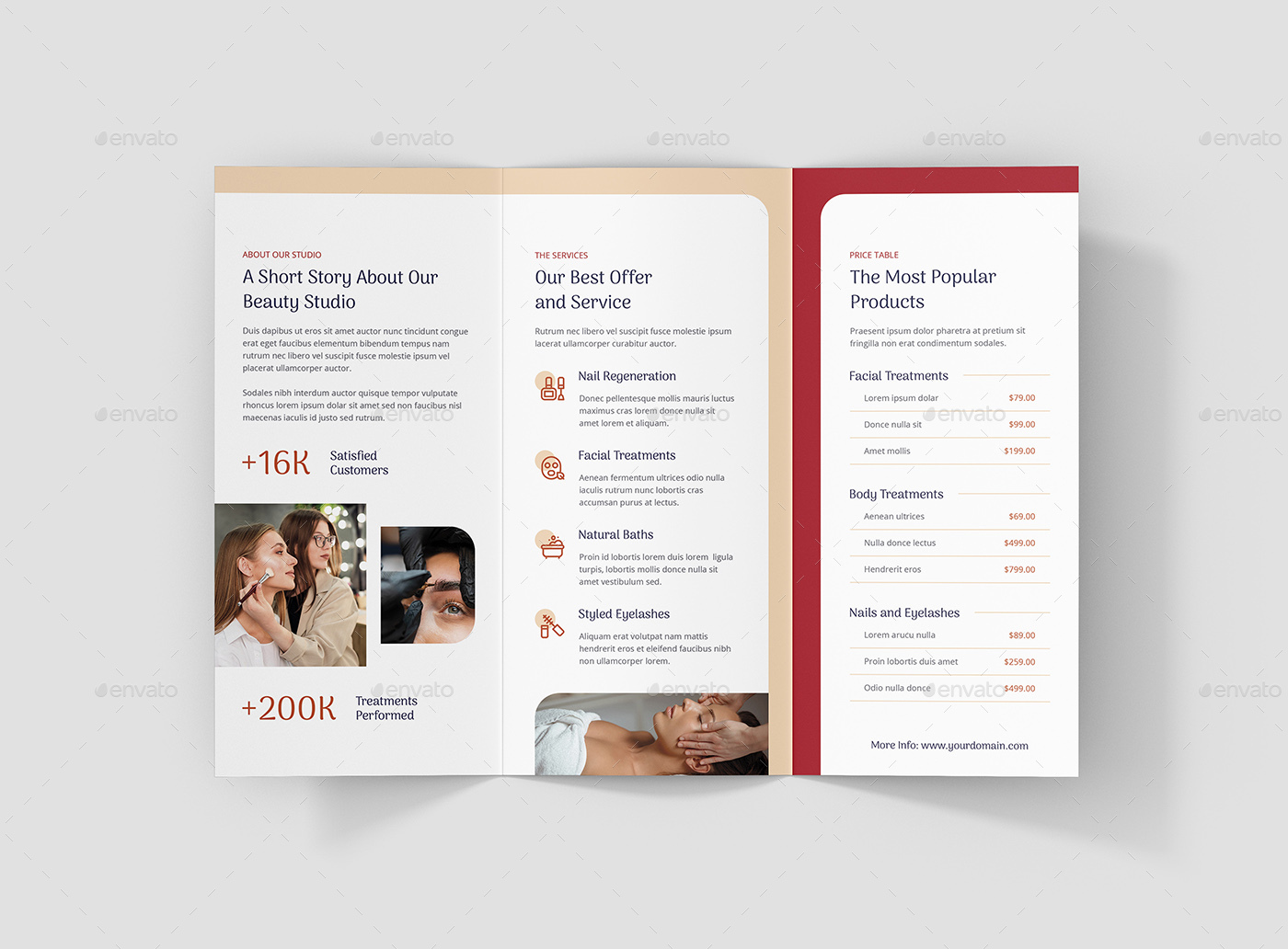 Beauty Cosmetics Brochure Tri-Fold Template, Print Templates | GraphicRiver