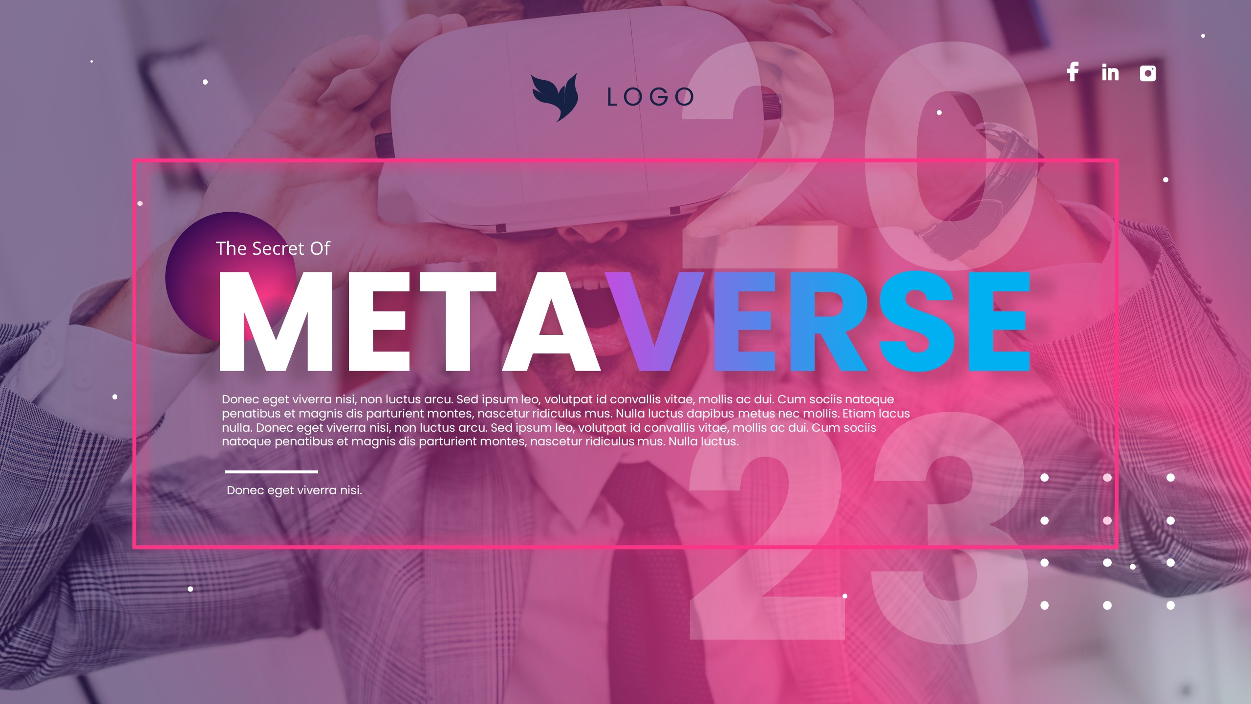 Metaverse Gold - Google Slides Presentation Template, Presentation ...