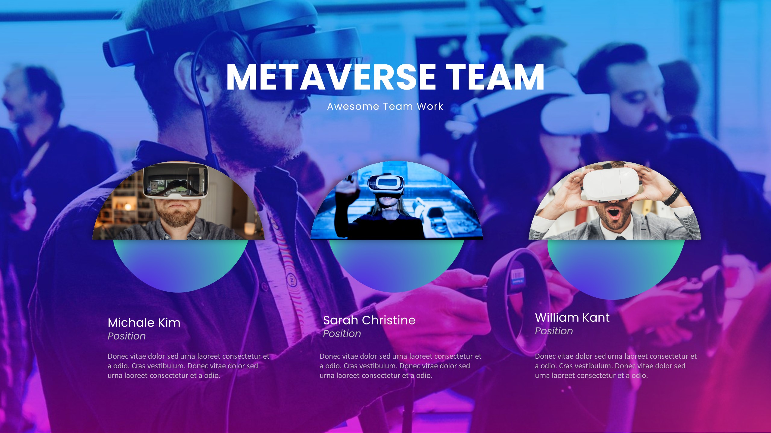 Metaverse Gold - Google Slides Presentation Template, Presentation ...
