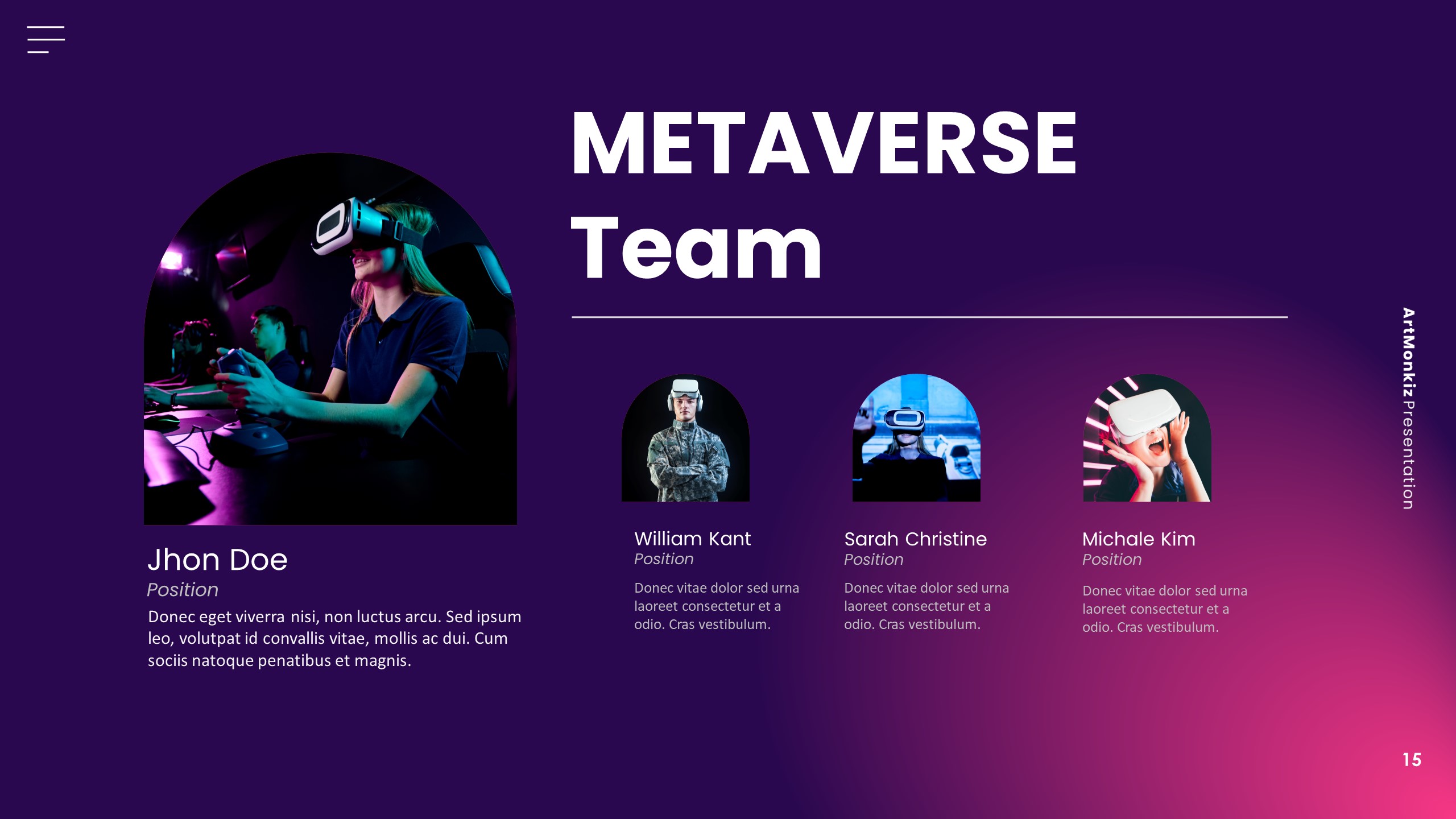 Metaverse Gold - Google Slides Presentation Template, Presentation ...