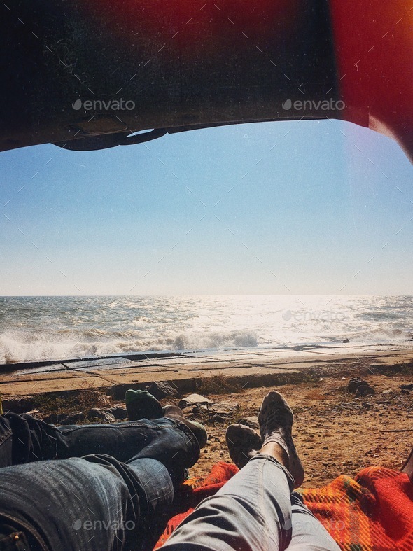 People having rest on beach Stock Photo by Kohanova | PhotoDune
