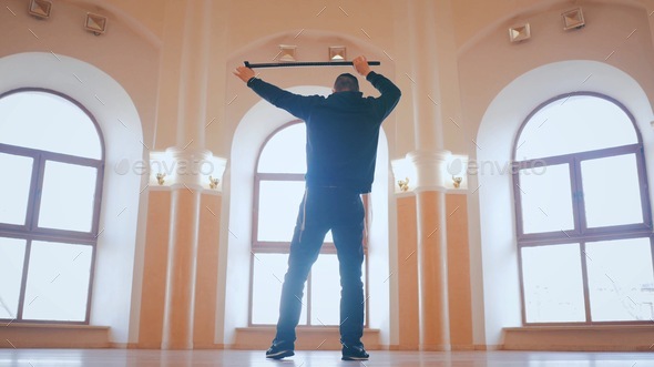 Jewish Man dancing with cane in Synagogue Stock Photo by Kohanova ...