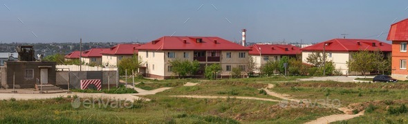 Panorama view of big house territory Stock Photo by Kohanova | PhotoDune