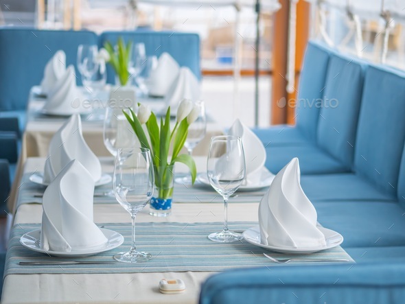 Table in the restaurant . Serving Stock Photo by Kohanova | PhotoDune