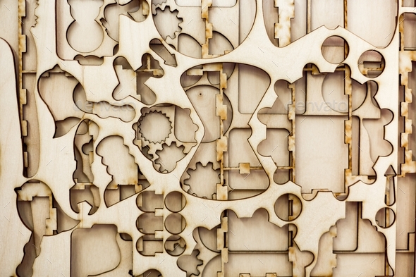 Cnc laser plywood texture cutout Stock Photo by Chibelek | PhotoDune