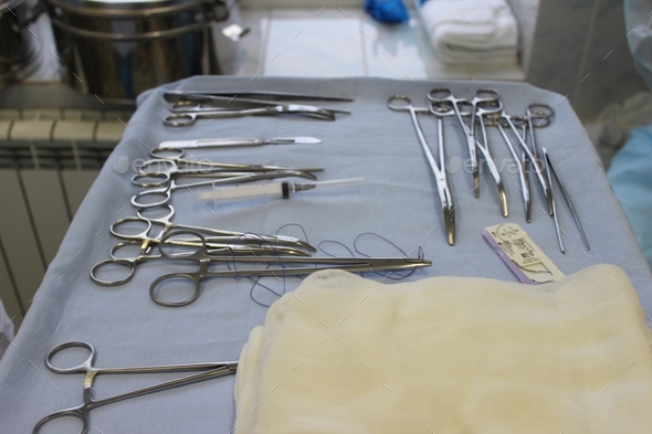 Medical instruments for surgery in one of the hospitals Stock Photo by ...