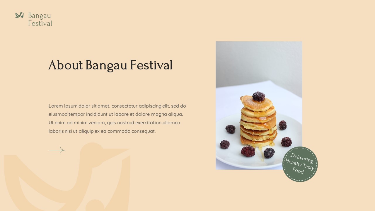 Bangau - Food Festival Presentation PowerPoint, Presentation Templates