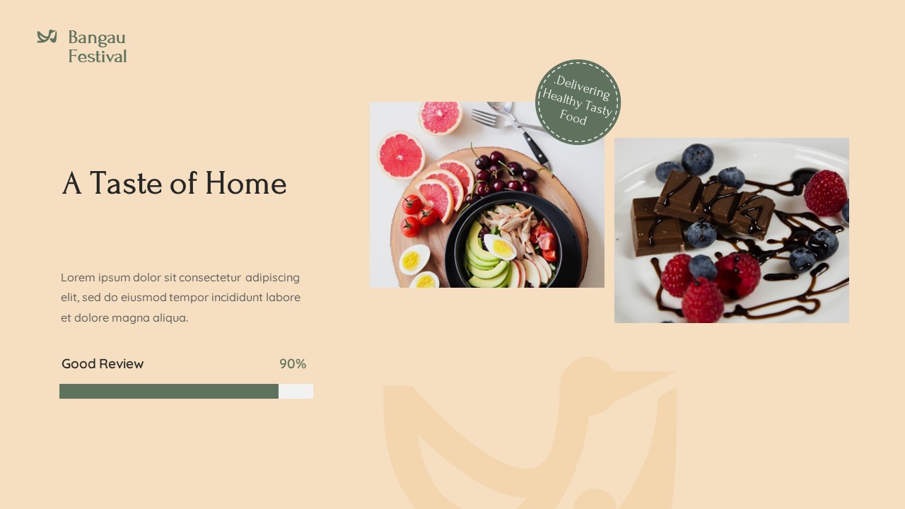 Bangau - Food Festival Presentation PowerPoint, Presentation Templates