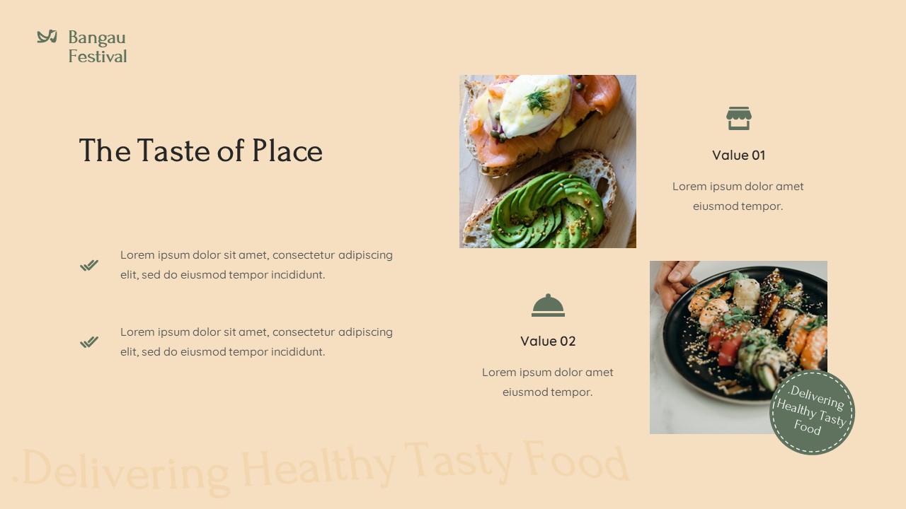 Bangau - Food Festival Presentation PowerPoint, Presentation Templates