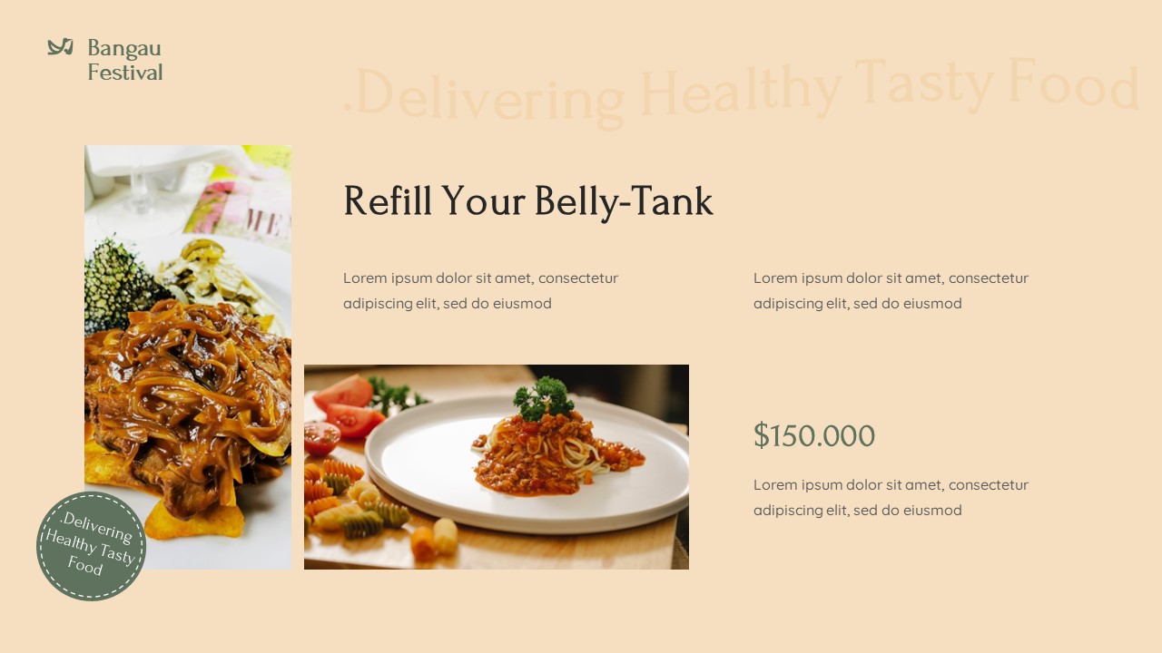 Bangau - Food Festival Presentation Keynote, Presentation Templates