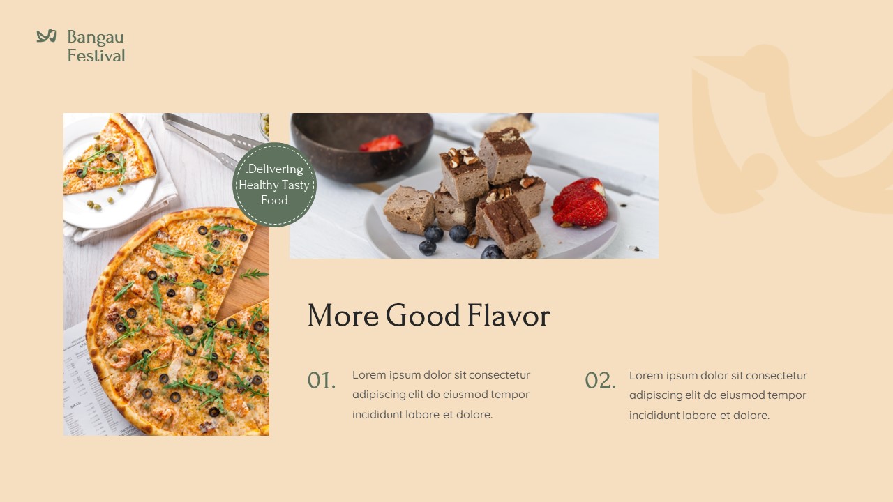 Bangau - Food Festival Presentation Keynote, Presentation Templates