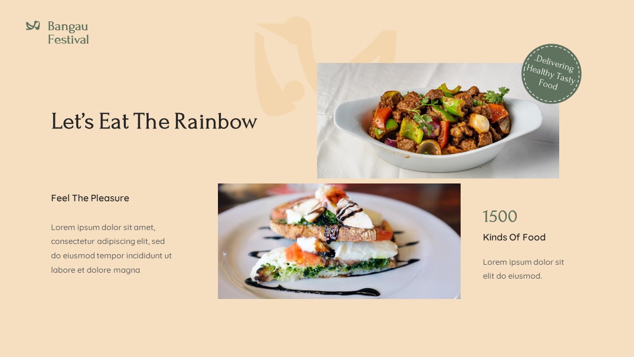 Bangau - Food Festival Presentation Keynote, Presentation Templates