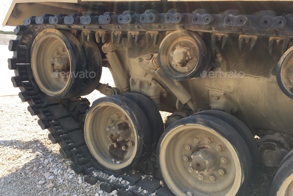 Tank wheels Stock Photo by ametov41 | PhotoDune