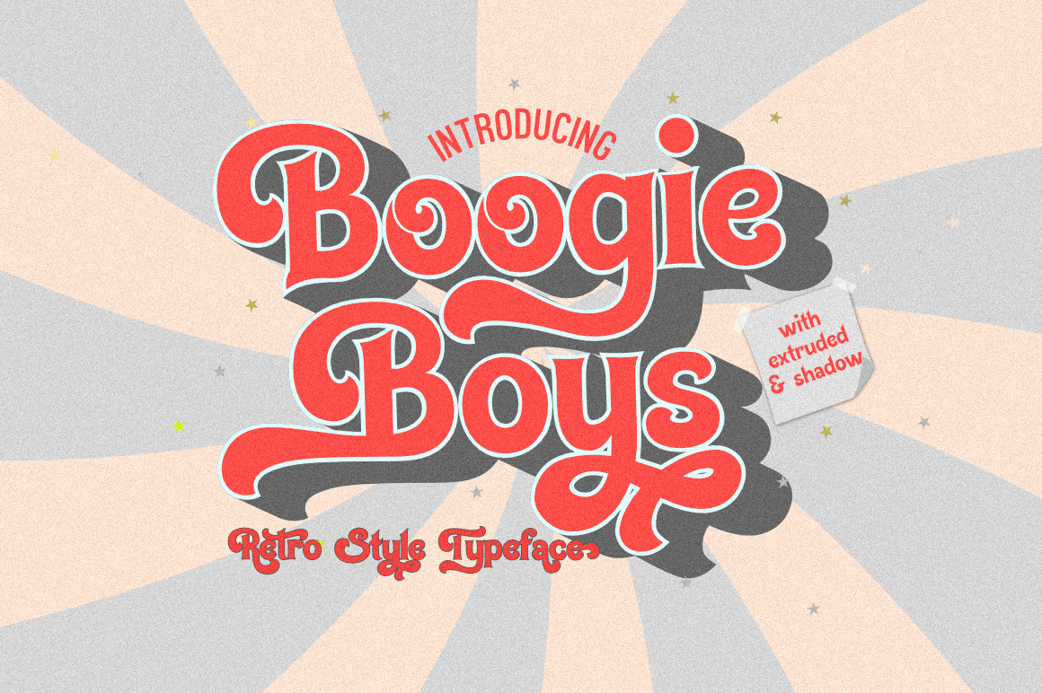 Boogie Boys Retro, Fonts | GraphicRiver