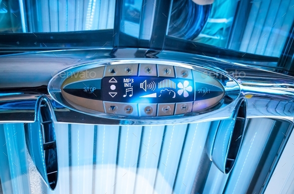 In the Tanning bed, control board Stock Photo by LittleIvan | PhotoDune