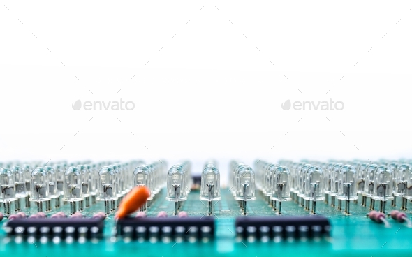 LED diodes on circuit board Stock Photo by LittleIvan | PhotoDune