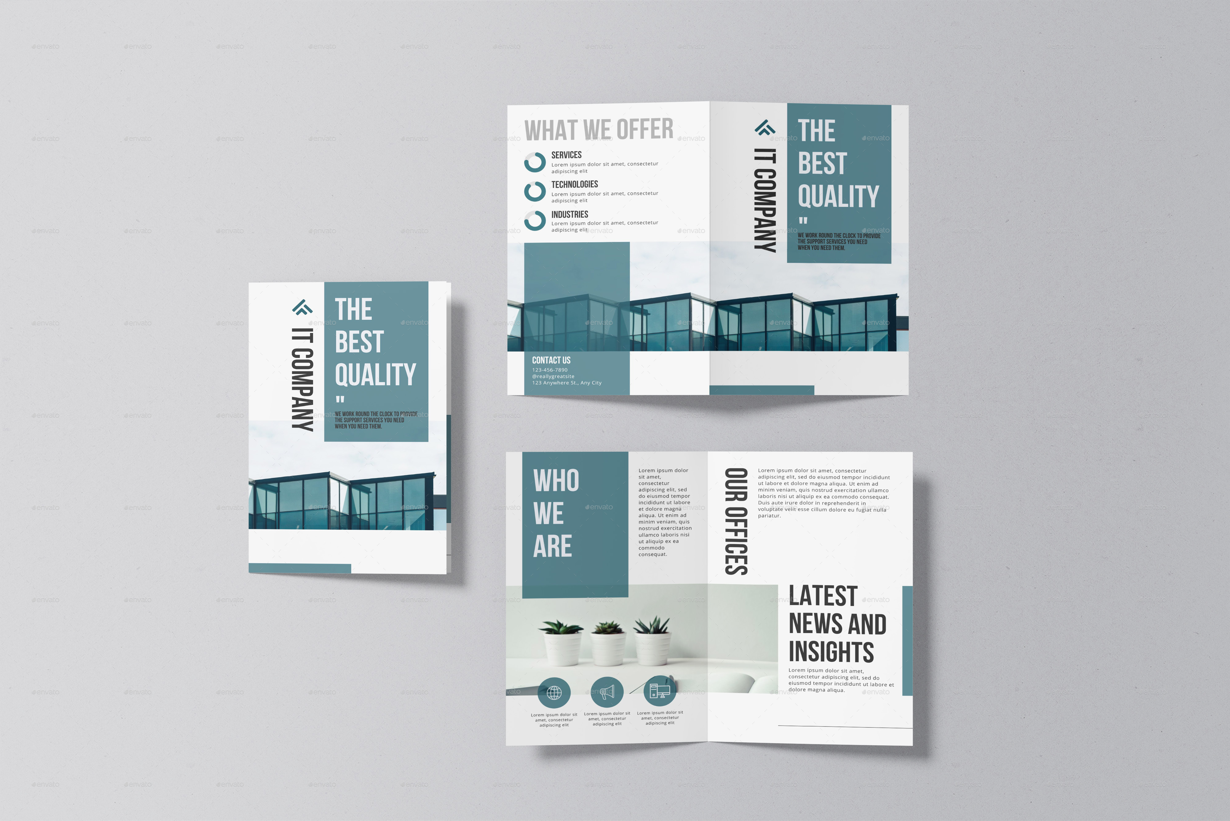 A5 Bifold Brochure Mockup, Graphics | GraphicRiver