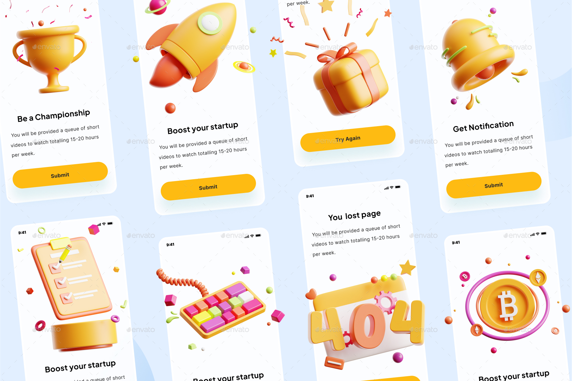 Creativepreneur 3D Icon Pack, Icons | GraphicRiver