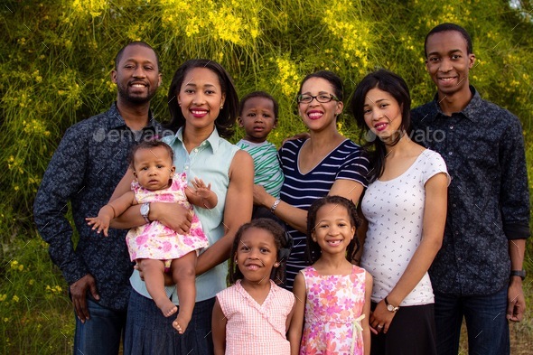 Multigenerational diverse families Stock Photo by bravomike1969 | PhotoDune