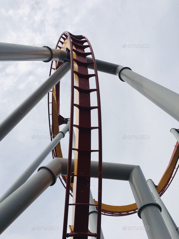 Empty Roller coaster loop Stock Photo by reinasmyth | PhotoDune