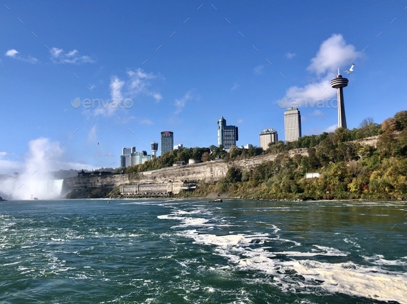 Niagara Falls and cityscape of Toronto Stock Photo by reinasmyth ...
