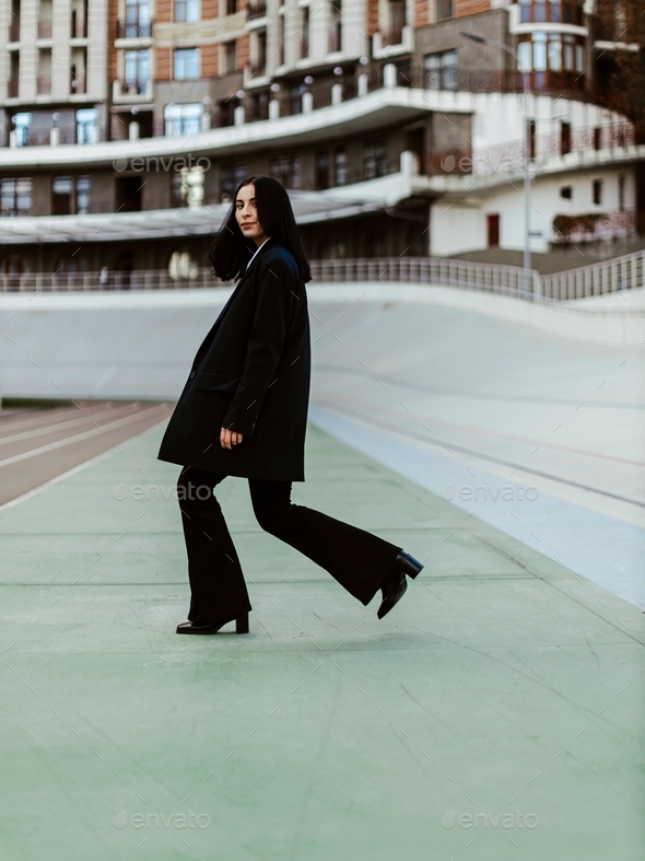 Image of stylish girl. Fancy girl. Portrait of young professional model ...