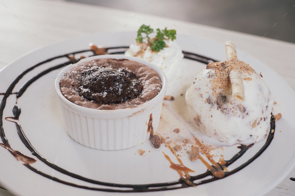 Chocolate lava Stock Photo by wikornr | PhotoDune