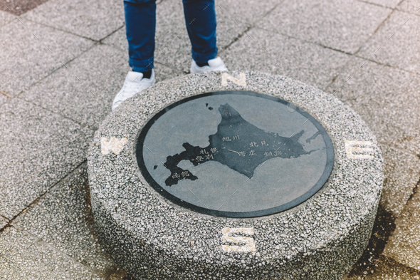 Directions stone North south east west Stock Photo by wikornr | PhotoDune