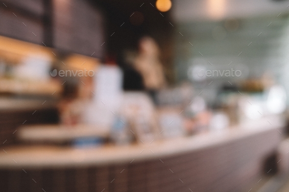 Blur background of cafe Stock Photo by wikornr | PhotoDune