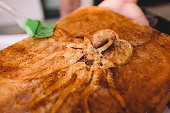 Exotic squid senbei, Japanese rice cracker Stock Photo by wikornr ...