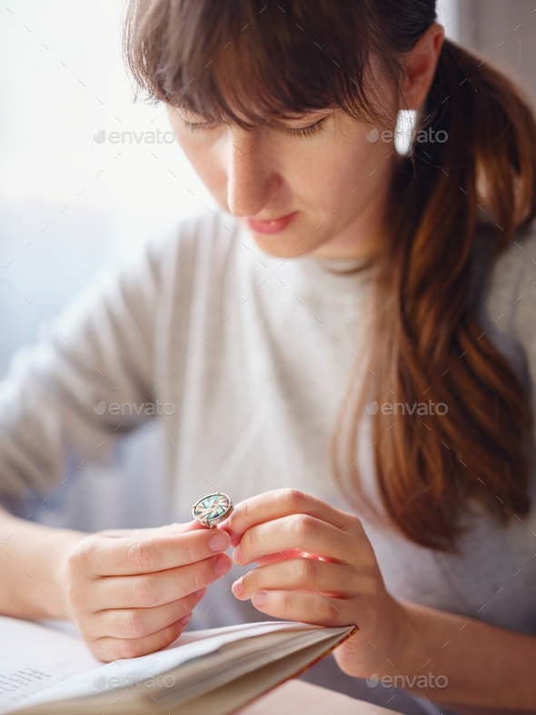 Jewelry designer workplace at home. Stock Photo by seleznev_photos