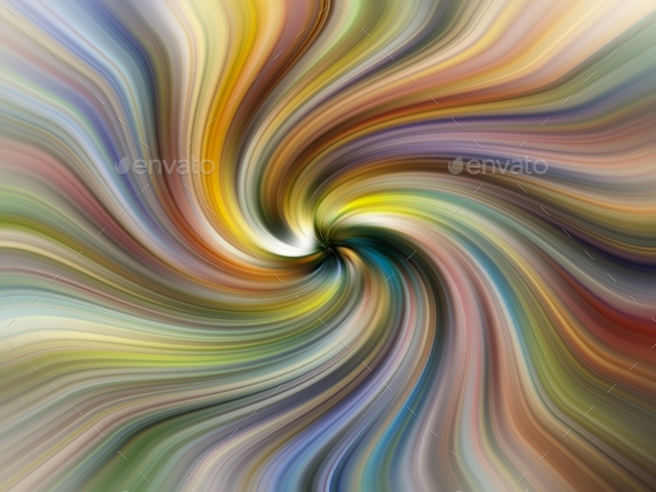 Digital art, abstract seamless background, wavy lines of colour from a ...