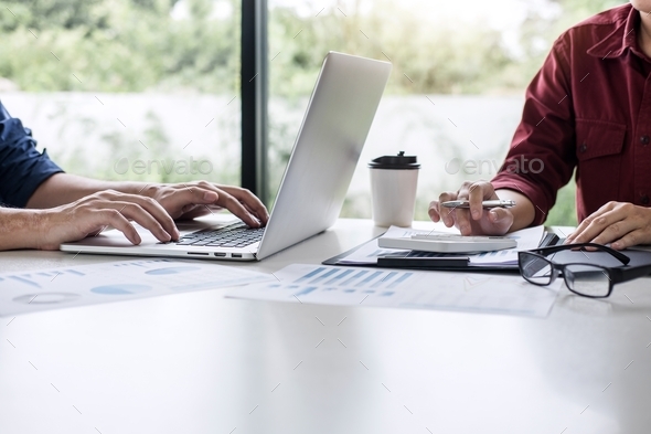 Business partner professional team working together meeting are ...