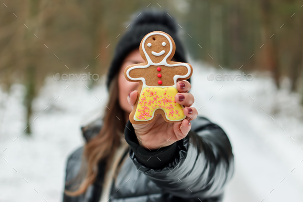 Gingerbread man, winner time, depth of field, holiday season, holiday ...
