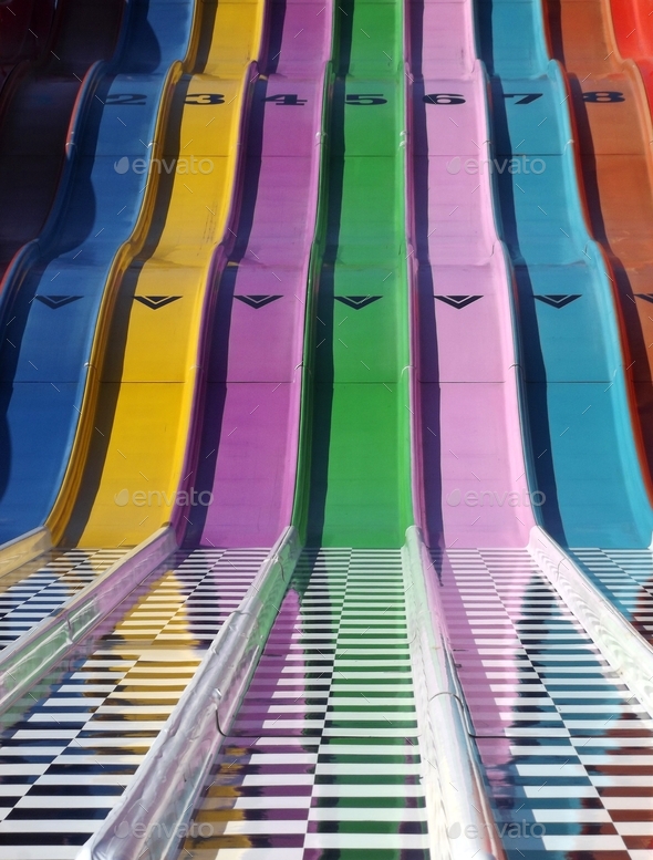 Giant multi colored slide Stock Photo by iheartcreative | PhotoDune
